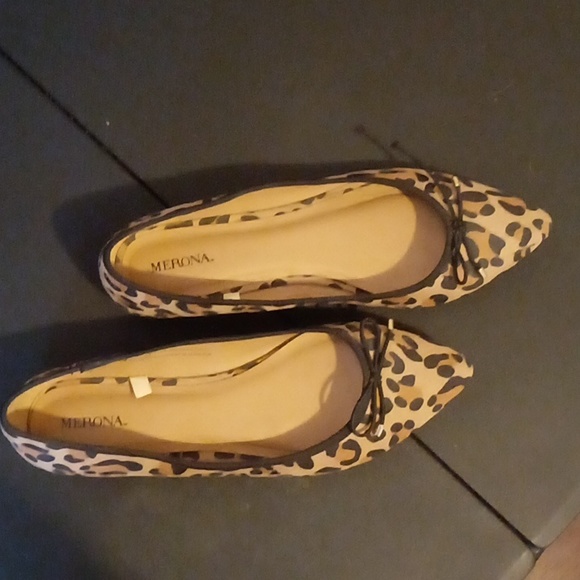 Merona | Shoes | Merona Leopard Print Pointy Toe Flats | Poshmark